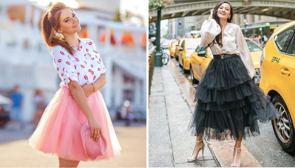 +18 Outfits con falda de tul muy románticos