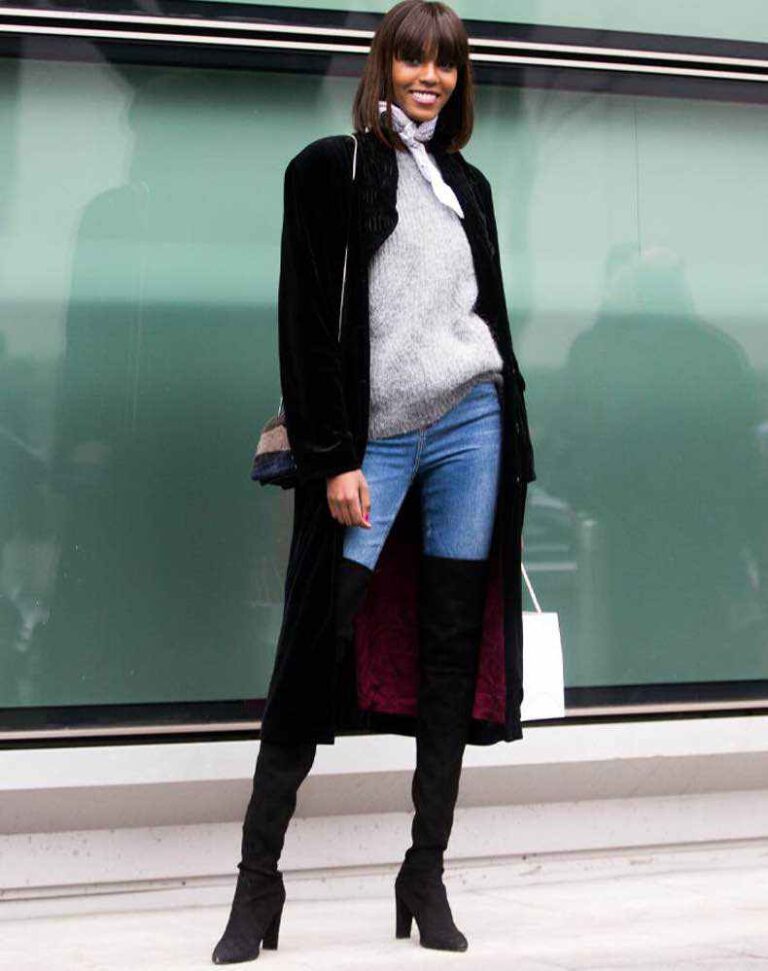 Formas de usar botas largas con jeans con mucho estilo
